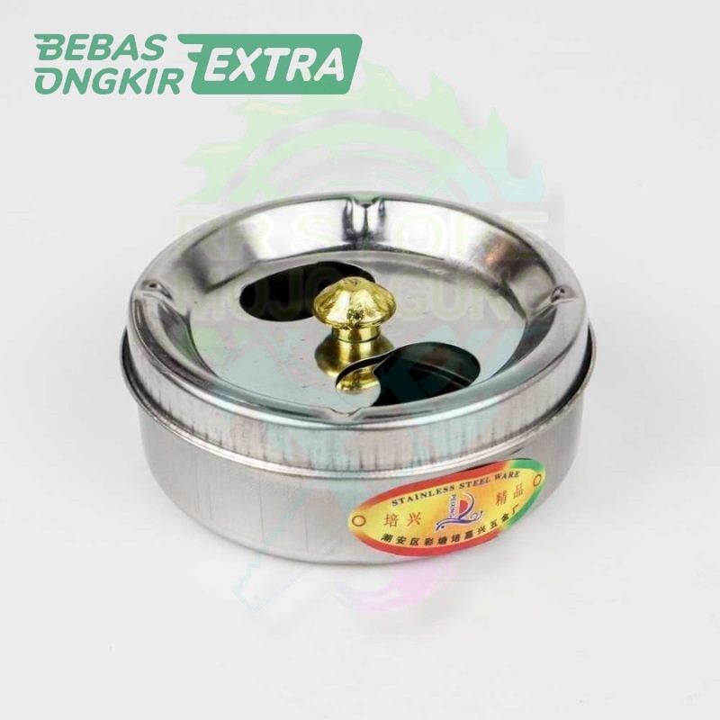 Jual Asbak Portable Rotation Enclosed Stainless Steel | Shopee Indonesia