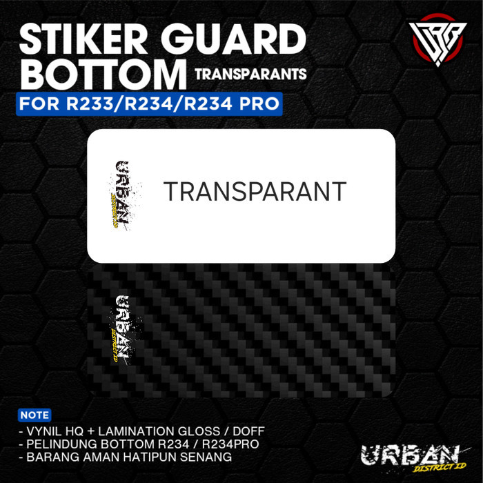 Jual Sticker / Stiker Bottom R233 / R234 / R150 /R234Pro by Catalyst ...