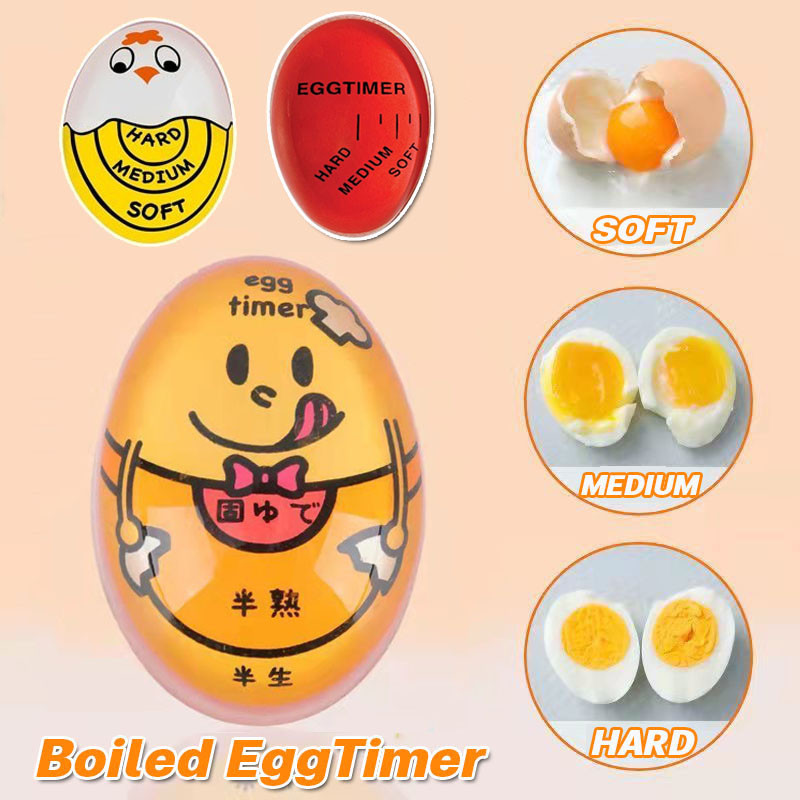 Jual Boiled EggTimer Pengukur Suhu Telur Alat Pengukur Kematangan Telur Rebus Egg Timer Berubah ...