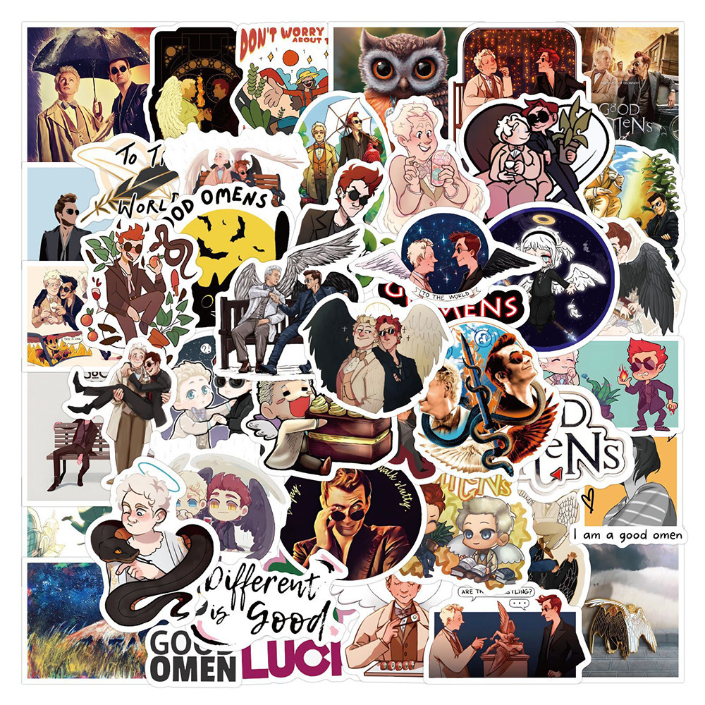 Jual 10/30/50pcs Classic TV Show Good Omens Cartoon Stickers Cute ...