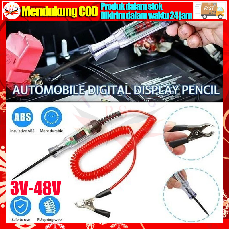 Jual Tespen Digital DC Tester Testpen Kelistrikan Listrik Mobil Motor ...