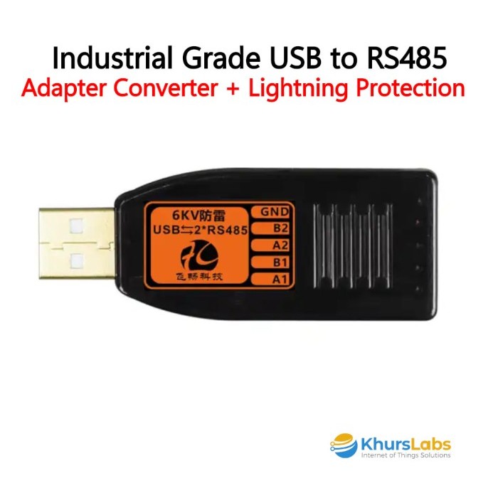 Jual GB99 Industrial Grade USB to RS485 Adapter Converter Lightning ...