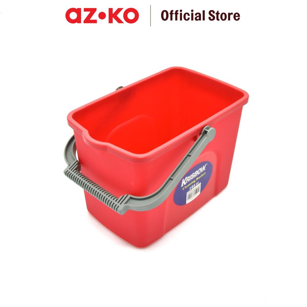 Jual AZKO Krisbow 10 ltr Ember Plastik Mc3007 - Merah Bak Air Serbaguna ...