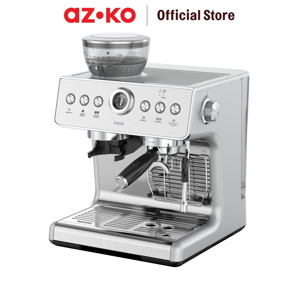Jual AZKO Kris 3 ltr Espresso Coffee Maker 20 Bar - Silver Mesin Kopi Espresso Machine Alat ...