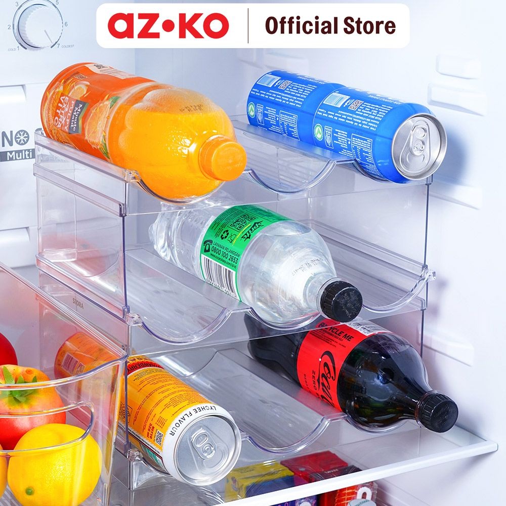 Jual AZKO Stora Rak Botol 3 Tingkat Grid Bottle Holder Peralatan Minum ...