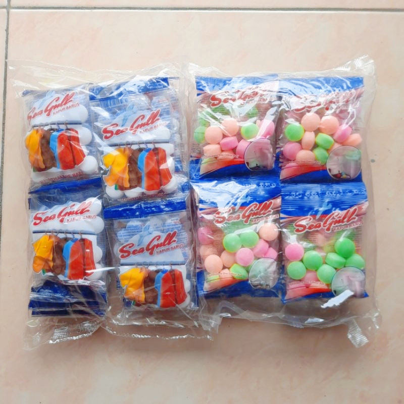 Jual Kamper Seagull Sachet 25gr - Naphthalene Set Putih & Warna Warni ...