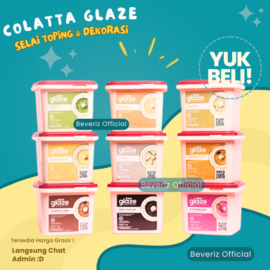 Jual BEVERIZ Colatta Glaze Selai Roti | Topping Selai Glazing Premium 9 ...