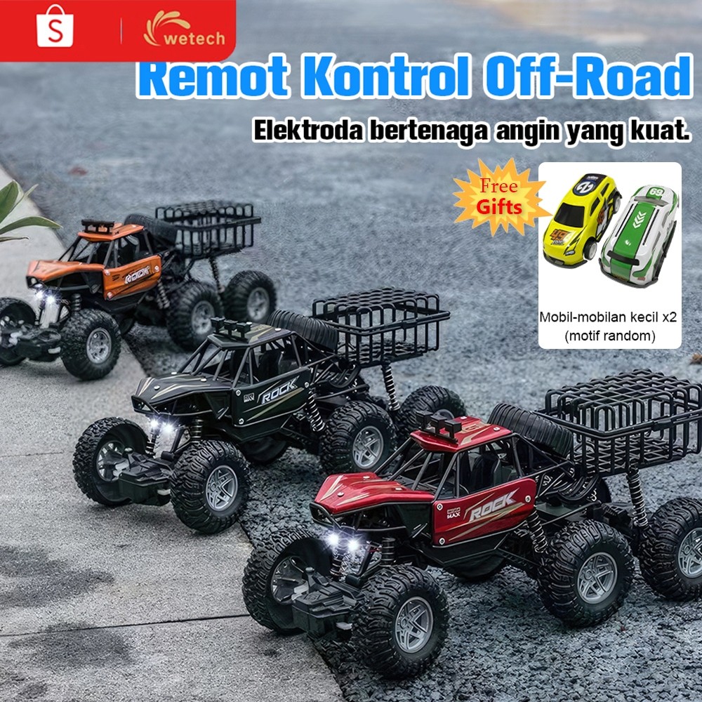 Jual SA96TR Wetech Mobil Remote Control 4WD Mobil Mobilan Besar Offroad 6 Roda Alloy Climbing ...