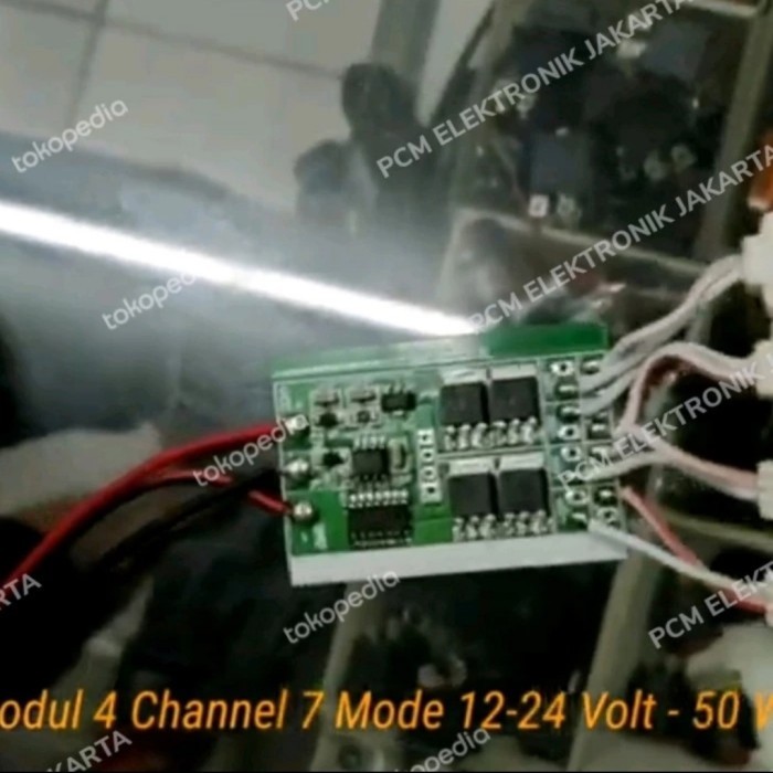 Jual SB99 Modul led flasher strobo 4 channel 7 mode 12v 24v 50w bk bs ...