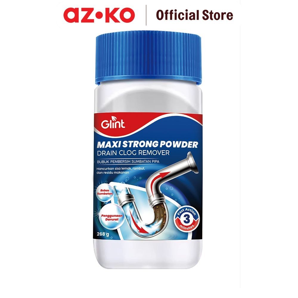 Jual Glint 268 gr Maxi Strong Powder Bubuk Pembersih Sumbatan Pipa Pipe ...