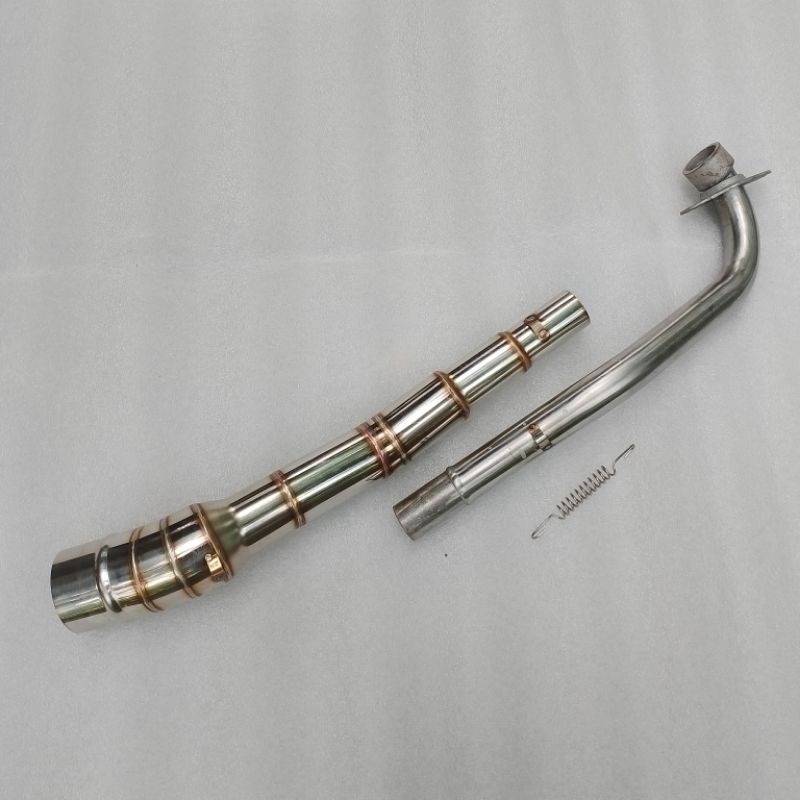 Jual (Highmount) Stainless Big elbow pipe 51mm for xrm 125 wave 125 Rs ...