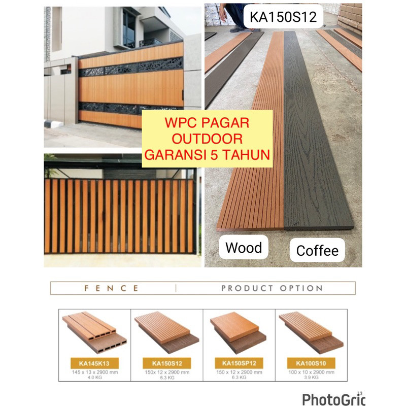 Jual BG63RH Pagar WPC outdoor pagar wpc kayu asri | Shopee Indonesia