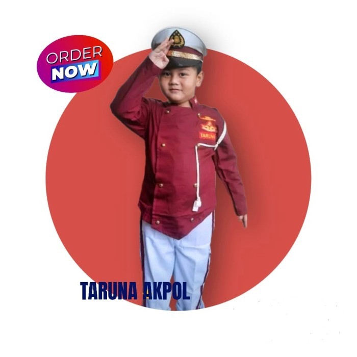 Jual Kostum Taruna Akademi Kepolisian warna merah Maroon Baju Profesi ...