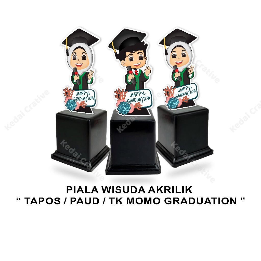 Jual Piala Souevnir Akrilik Anak TK / Paud / Tapos Murah | Shopee Indonesia