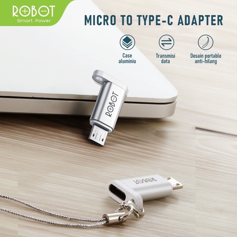 Jual I* (CEK VARIASI) Robot OTG Adapter Type C / Micro to USB 3.0 Small ...