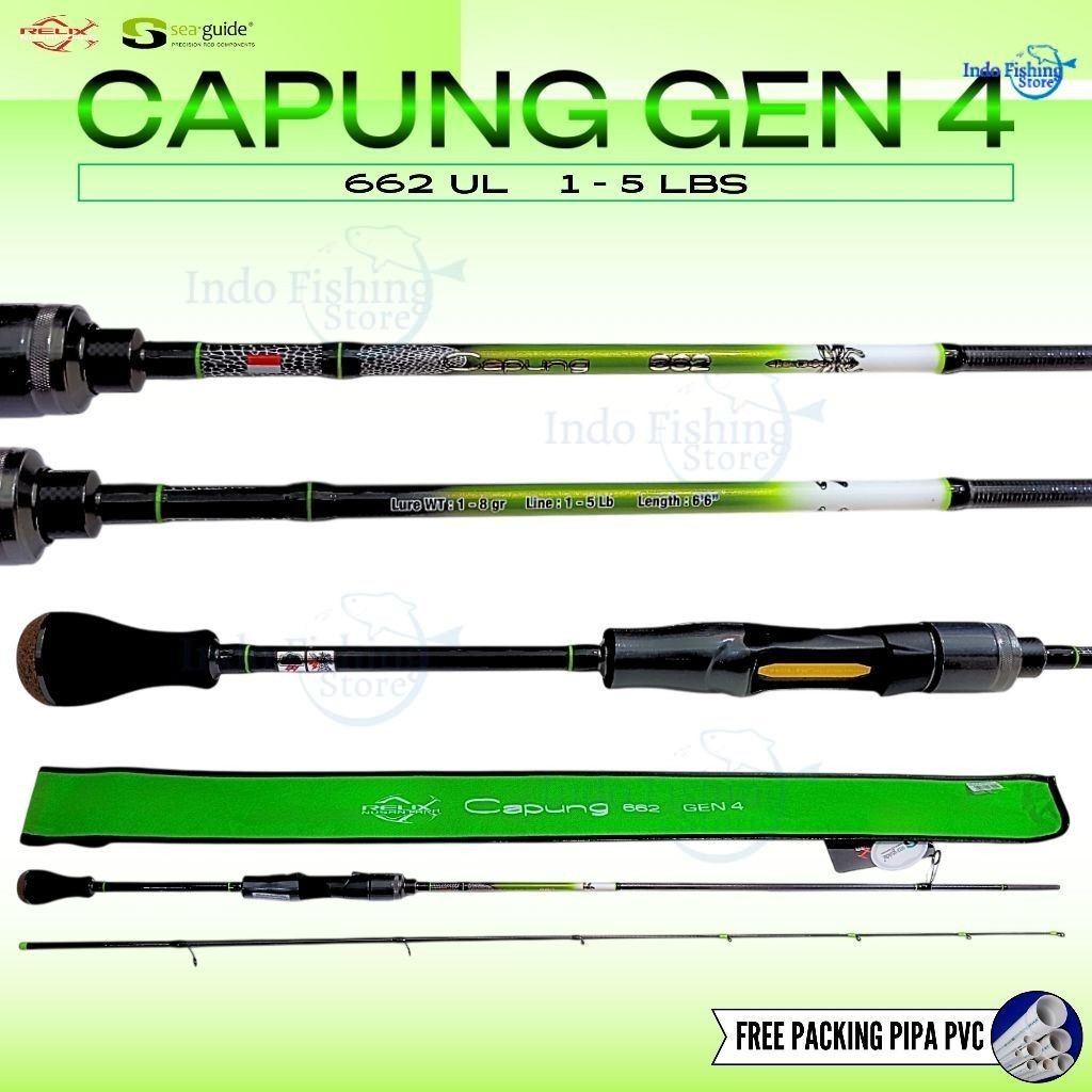 Jual Joran Pancing Relix Nusantara Capung 662 UL (1-5 lbs) GEN II Gen 3 ...