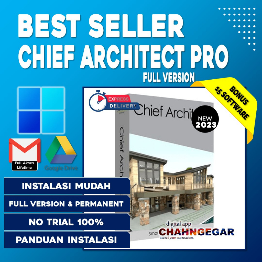 Jual Chief Architect Premier X16 X15 Full Version Lifetime Software 3D ...