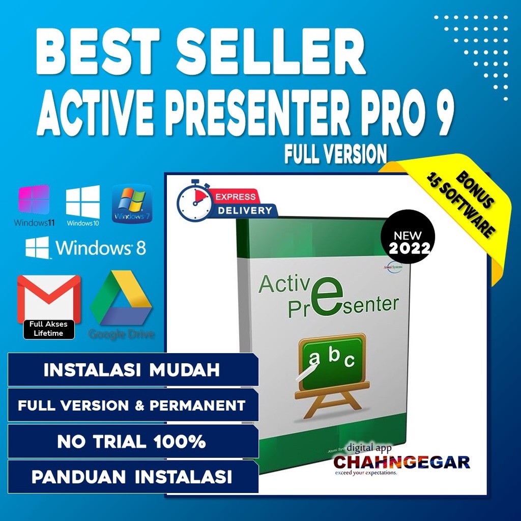 Jual ActivePresenter Professional 9 Full Version Software untuk membuat sebuah presentasi dalam ...
