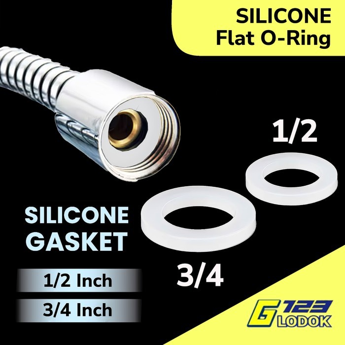 Jual Karet O Ring Seal Datar Drat Luar 1/2 3/4 Inch Grommet Cincin ...