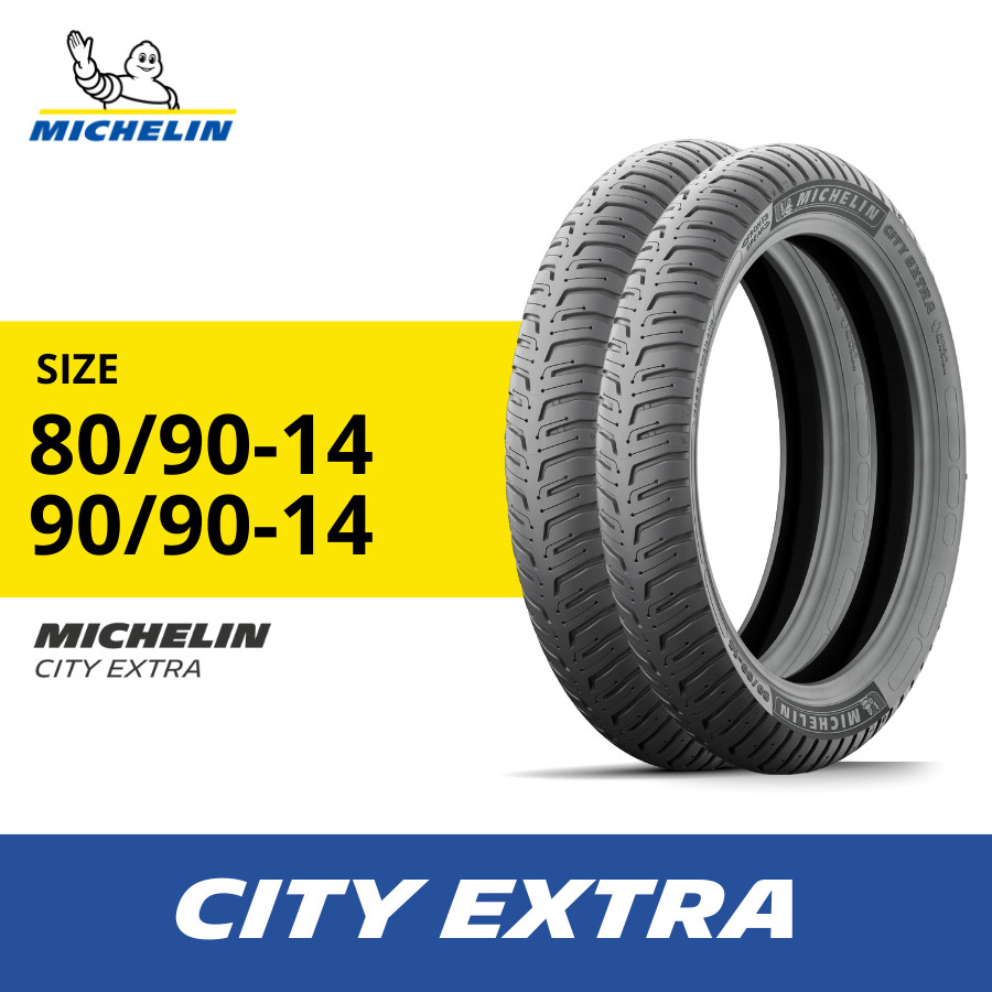 Jual Sepasang Ban Motor Vario Beat Mio Michelin City Extra 90-90 dan 80-90 R14 - Ban Motor ...