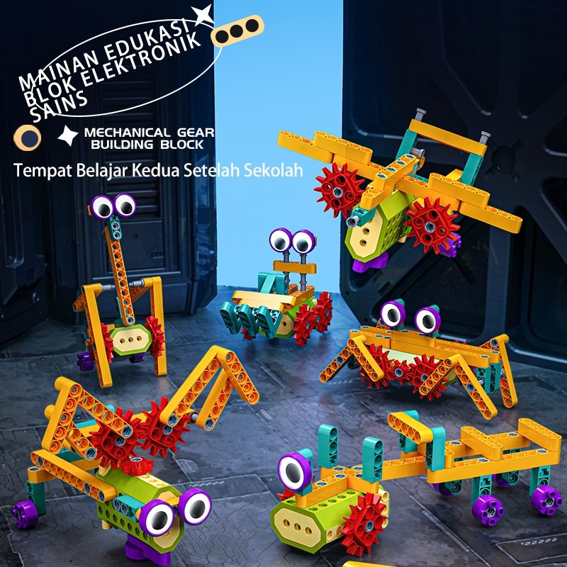 Jual Mainan Robotik STEAM 100in1 - 3 Mode Gerak, Sensor Hindar Halangan ...