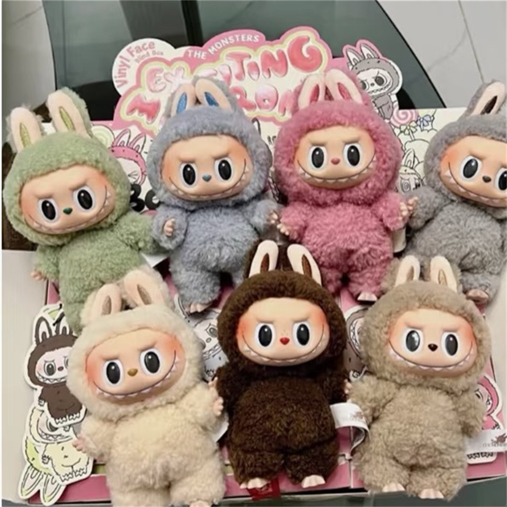 Jual 【Ready】POP MART LABUBU V1 Macaron Plush Doll Blind Box (Key Chain ...