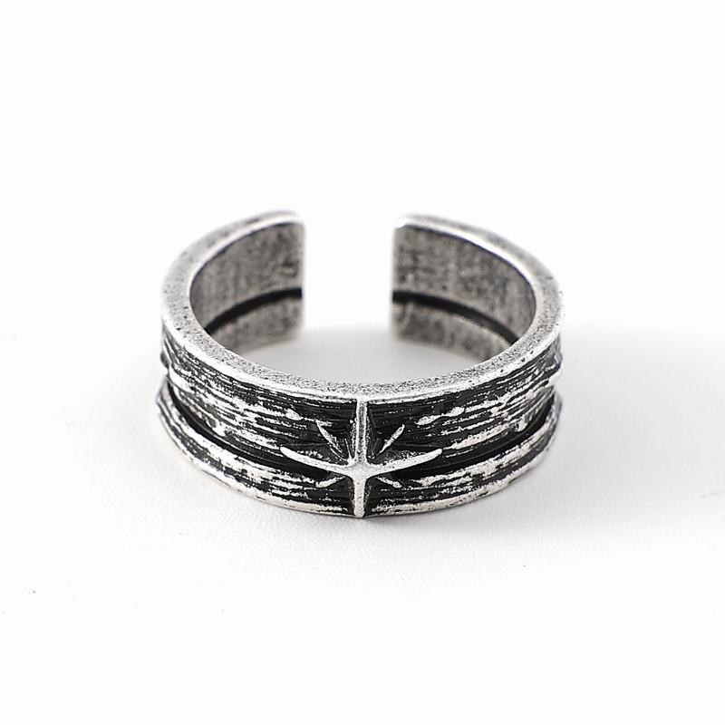 Jual Retro Stary Night Art Ring For Men Silver Color Punk Gothic ...