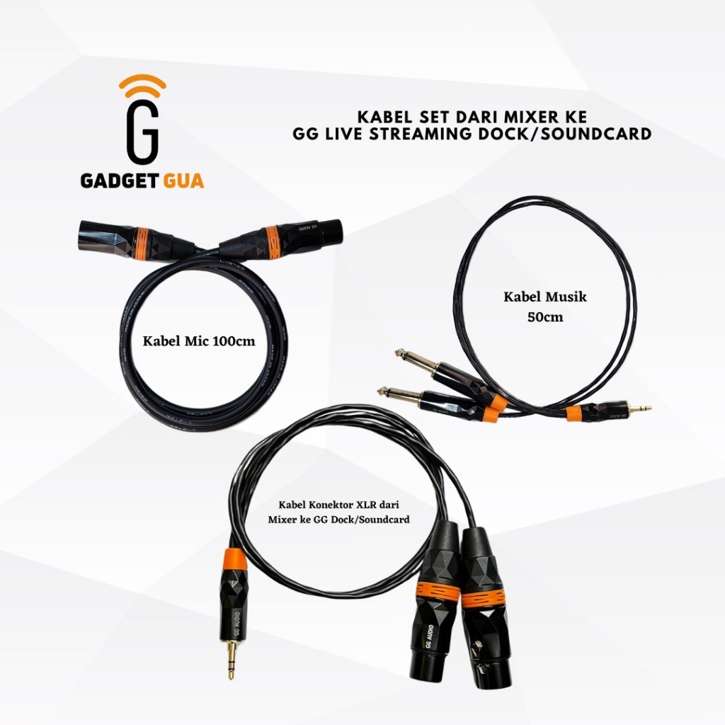 Jual Kabel Set Dari Mixer ke GG Live Streaming Dock / Soundcard ...