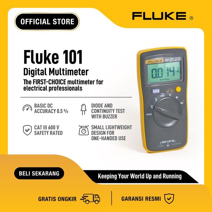 Jual FLUKE 101 Digital Multimeter CAT III 600V | Shopee Indonesia