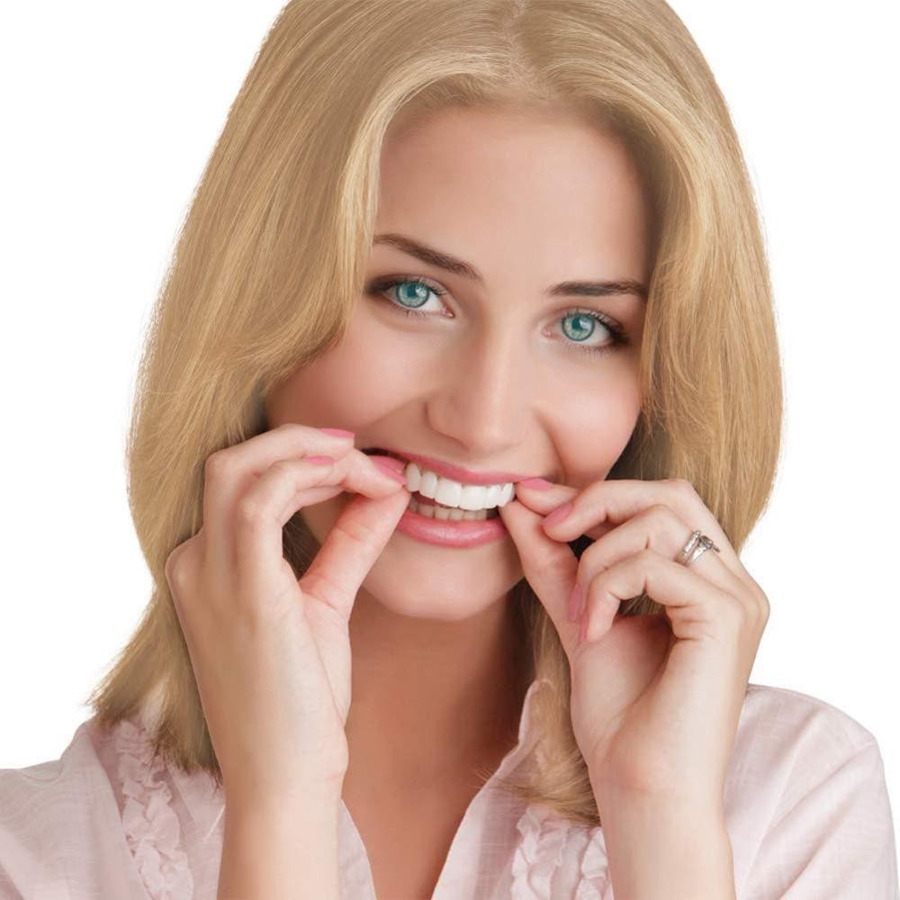 Jual Perfect Fit Teeth Whitening Fake Tooth Cover Snap On Silicone ...