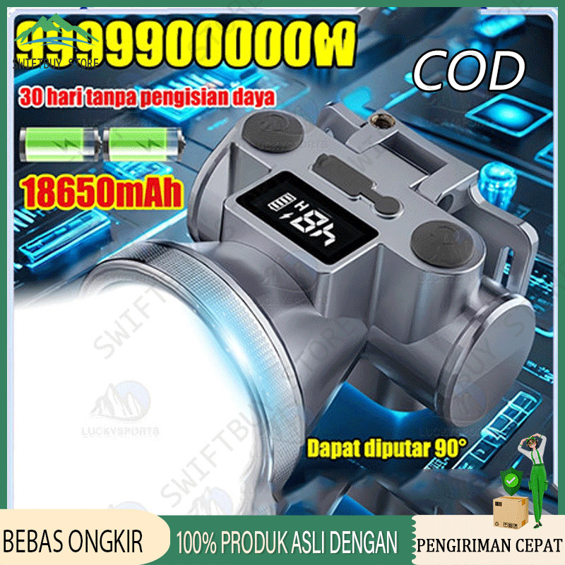 Jual Lampu Depan Luar Ruangan 500 Watt Senter Kepala Super Terang Lampu Depan Sorot Tinggi ...