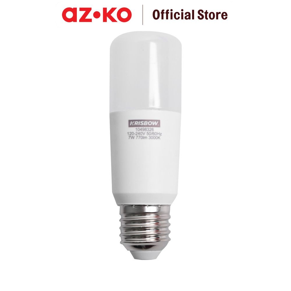 Jual AZKO Krisbow Bohlam Led Tubular Radiant 7 watt - Warm White Bulb ...