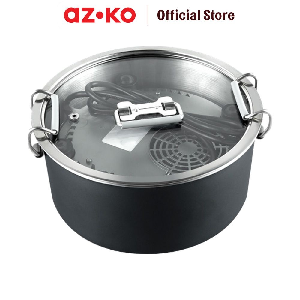 Jual AZKO Kris Kompor Listrik Mini Dengan Panci 800 watt - Hitam ...