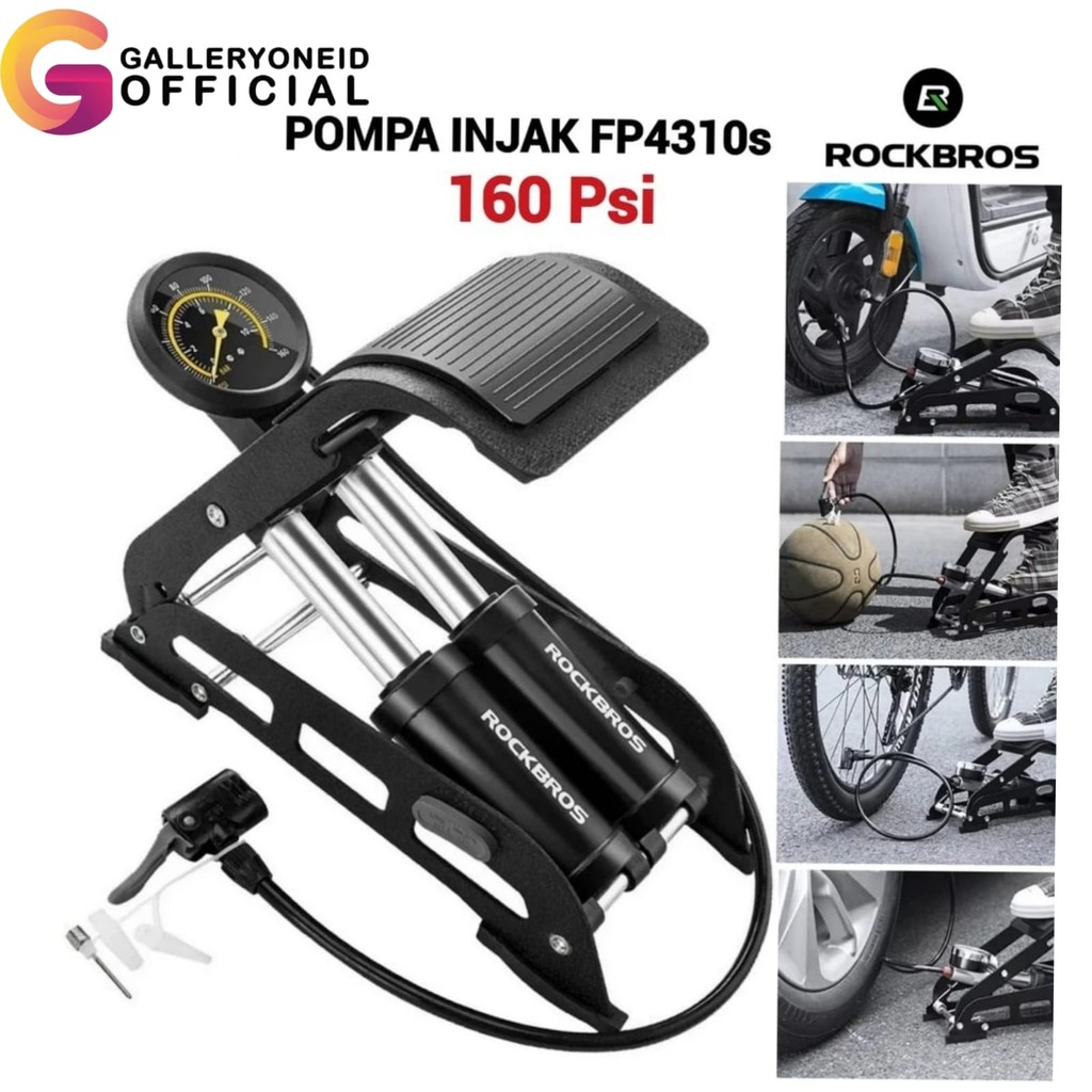 Jual Pompa Sepeda Motor Injak Ban Sepeda Mobil Bola Portable FP4310S ...