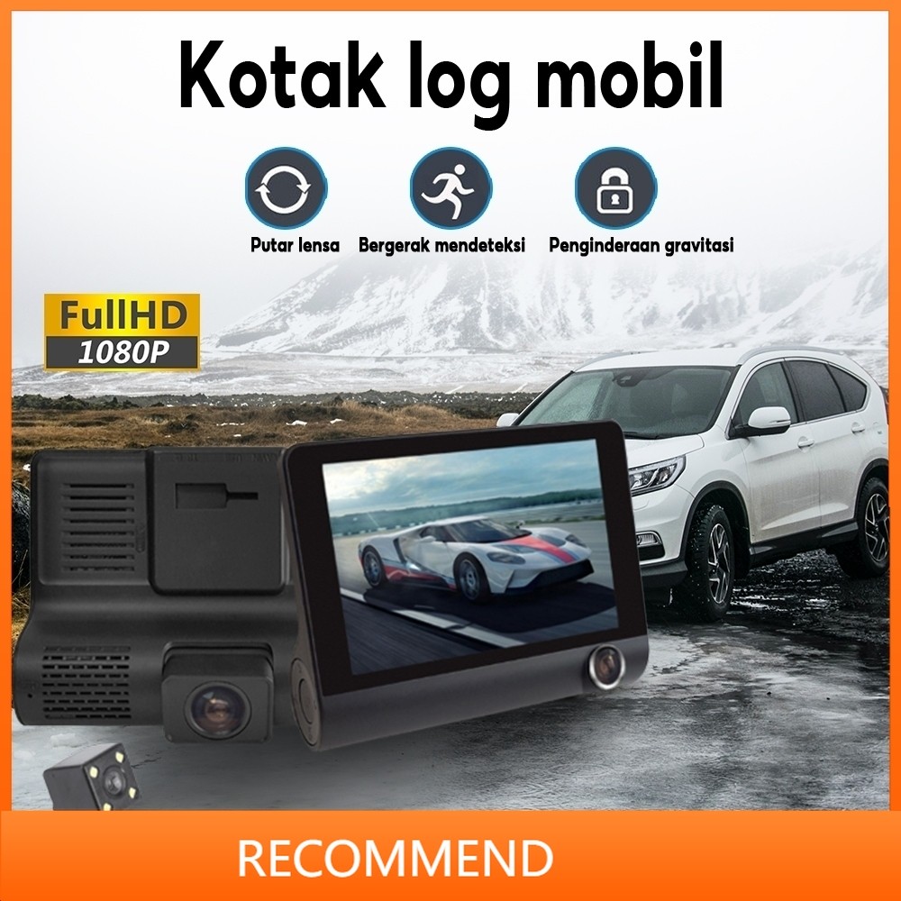 Jual CASH ON DELIVERY 3 Lensa Dashcam 4 Inch CCTV Mobil 1080p Full HD ...