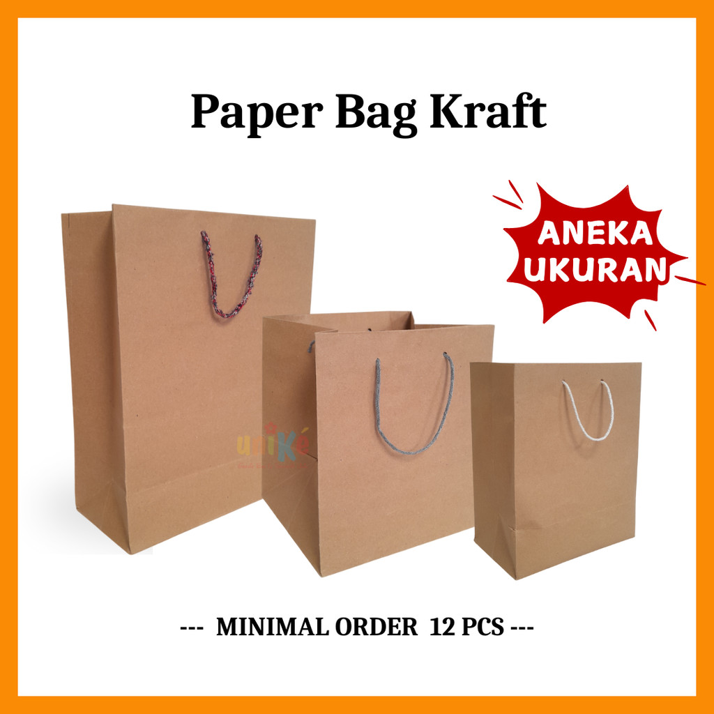 Jual Paper Bag Coklat Polos Tas Kertas Souvenir Goodie Bag Hajatan ...