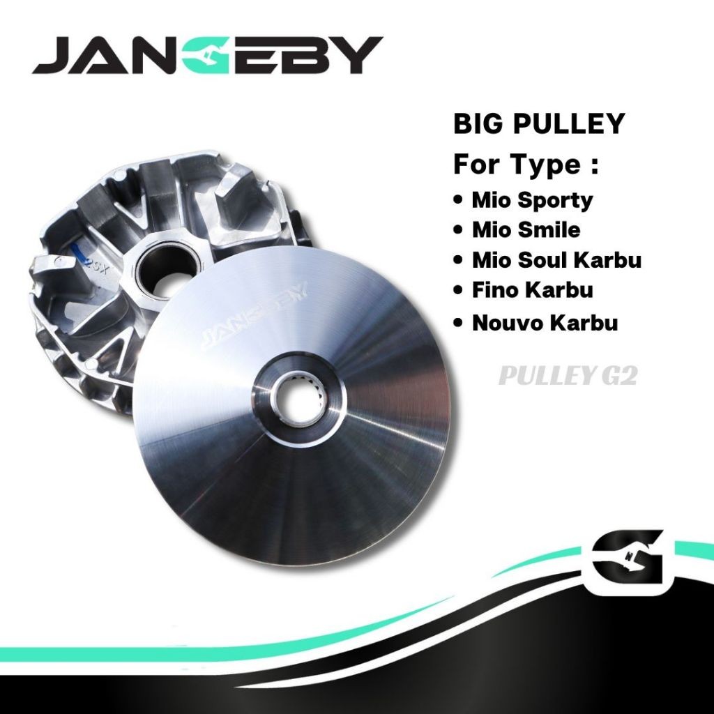 Jual Pulley Custom Jangeby G2 BIG PULLEY Mio Sporty Mio Smile Fino ...