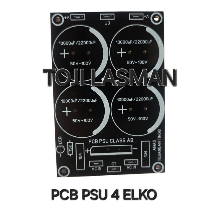 Jual JN99 ( PCB MODUL ELKO 4 ELCO ) TEMPAT TATAKAN ELKO POWER SUPPLY ...