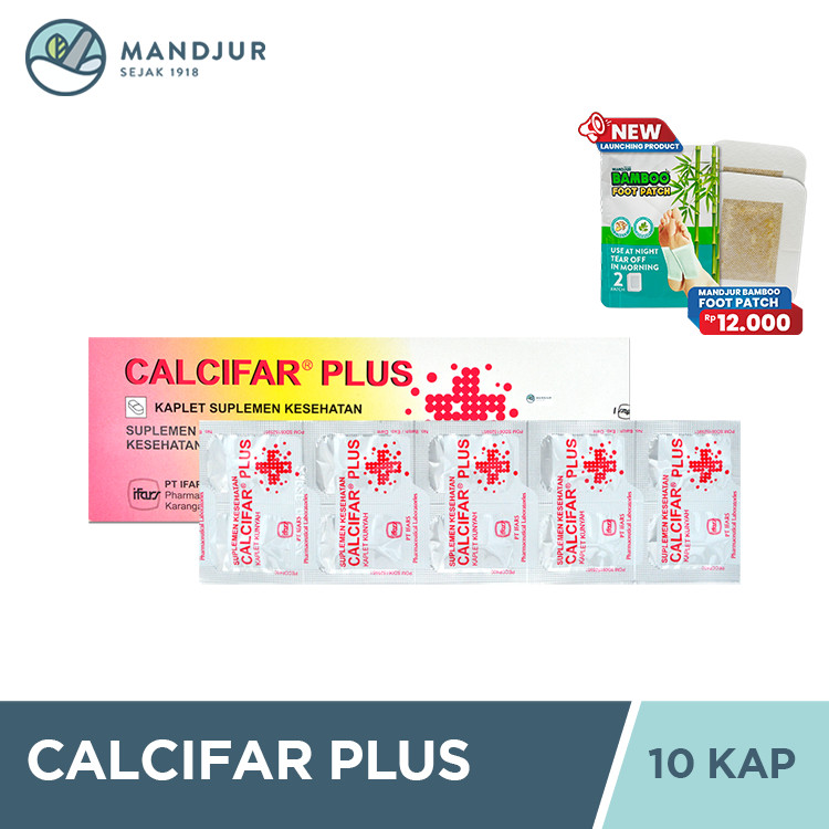Jual Calcifar Plus 10 Kaplet - Suplemen Kalsium dan Vitamin D3 | Shopee ...