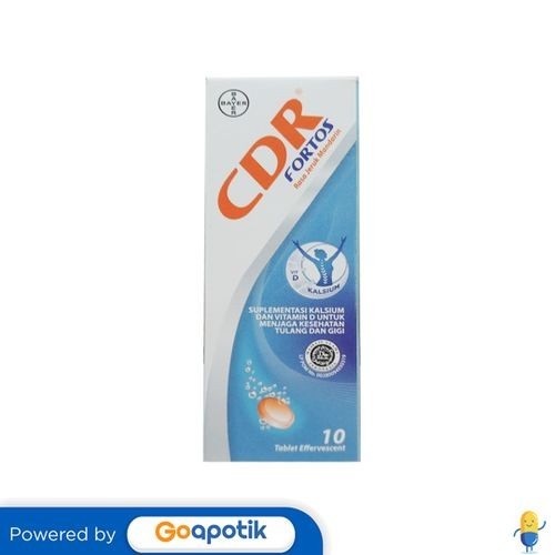 Jual Cdr Fortos Effervescent 10 Tablet | Shopee Indonesia