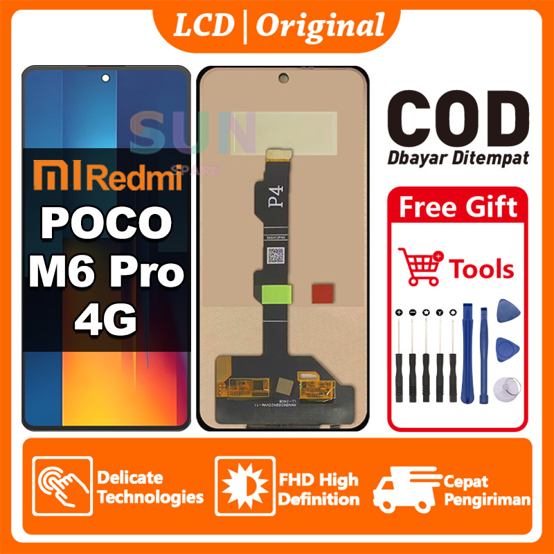 Jual LCD POCO M6 PRO 4G Original Asli Ori hp Touchscreen FHD Definition ...
