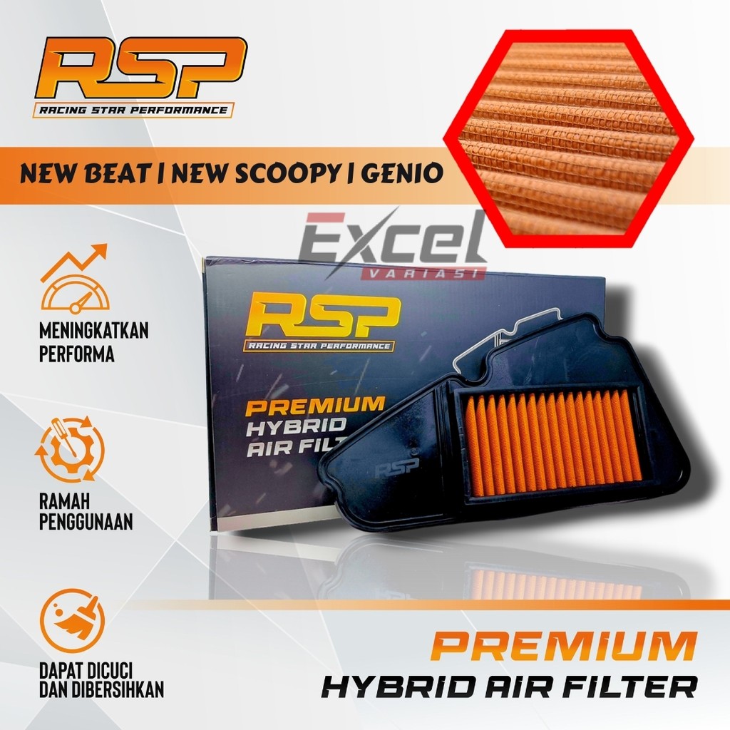 Jual Rsp Filter Udara Motor Honda Beat New 2020 / New Scoopy / Genio ...