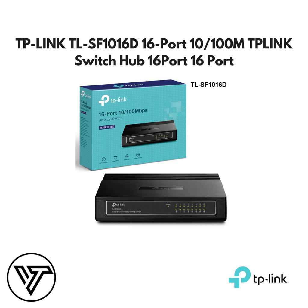 Jual TP-LINK TL-SF1016D 16-Port 10/100M TPLINK Switch Hub 16Port 16 ...