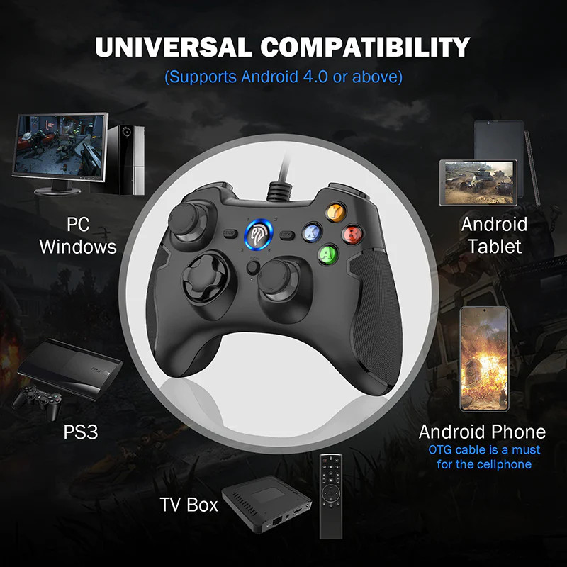 Jual EasySMX Gamepad Wired Gaming Controller Dualshock for Android PC ...
