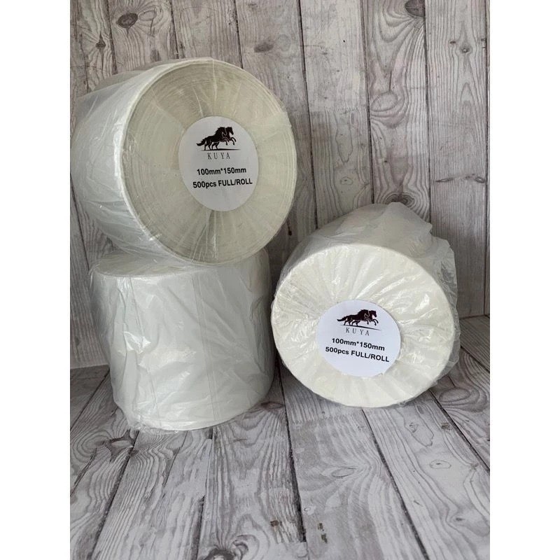 Jual Label Stiker Thermal Roll 100 x 150 mm A6 500 Lembar / Awb Polos ...