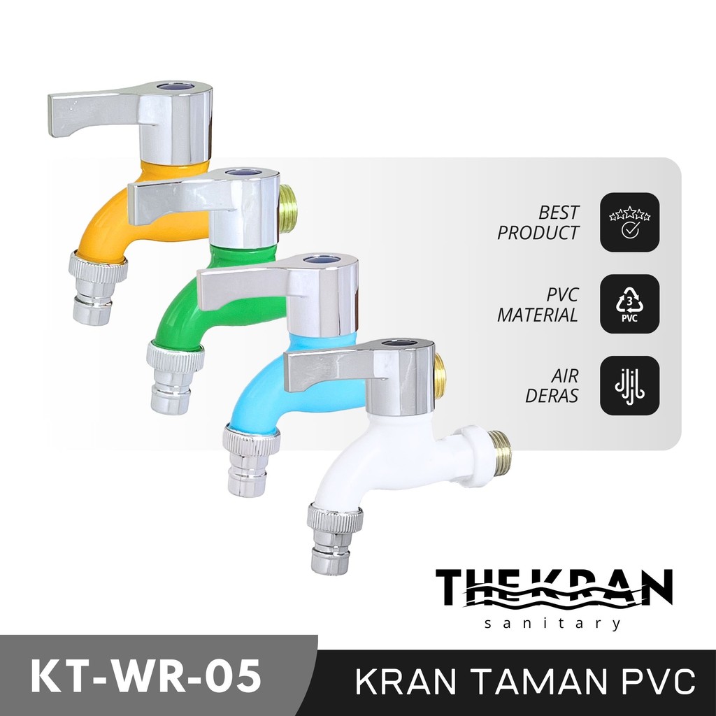 Jual TKR Kran Taman Pvc Drat Kuningan / Kran Pvc Drat Kuningan / Kran ...