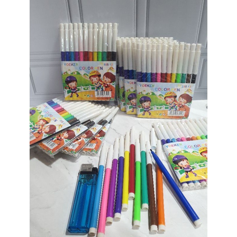 Jual SPIDOL 12WARNA MURAH/spidol fancy/spidol snowman | Shopee Indonesia