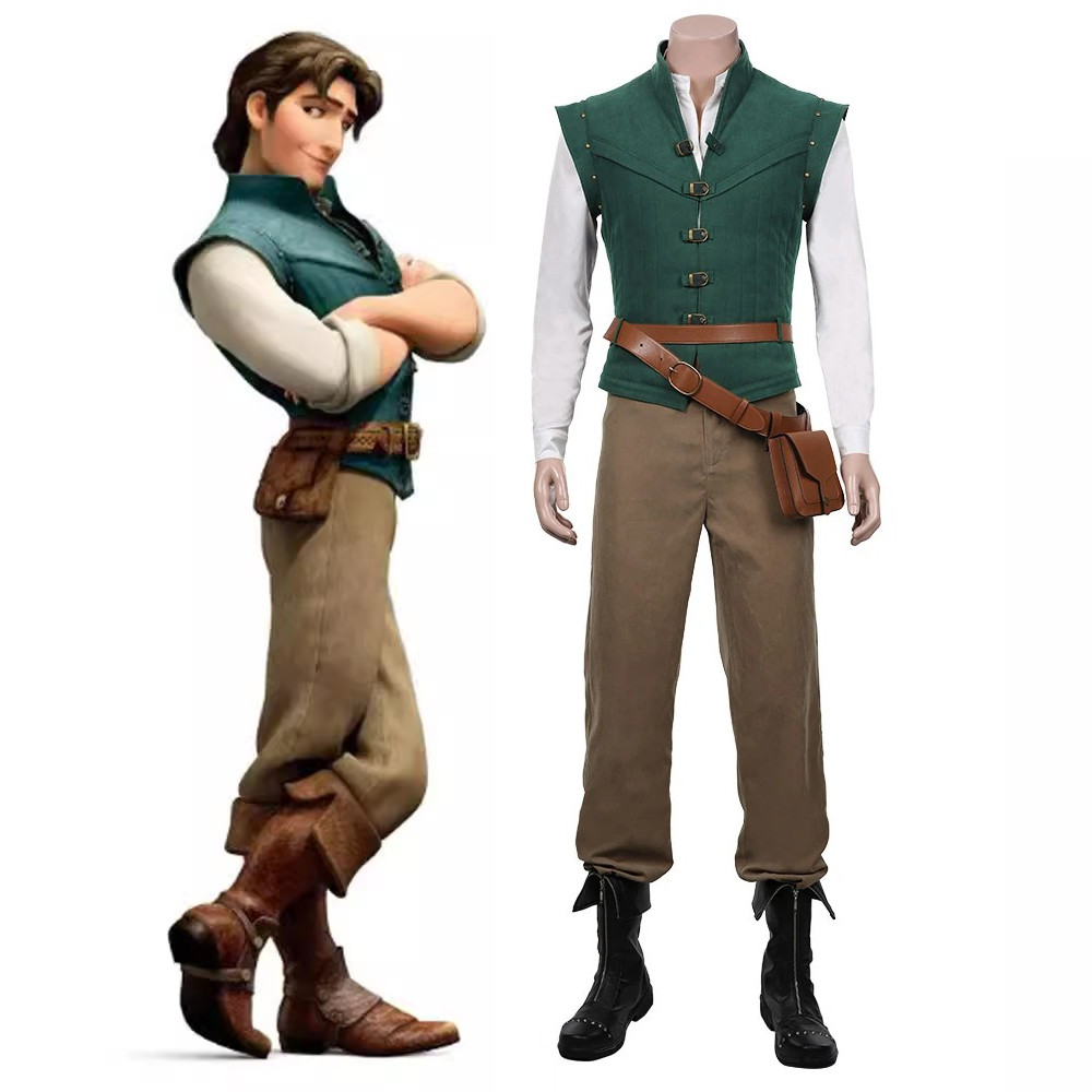 Jual Flynn Rider Tangled Rapunzel Cosplay Costume Adult Carnival ...