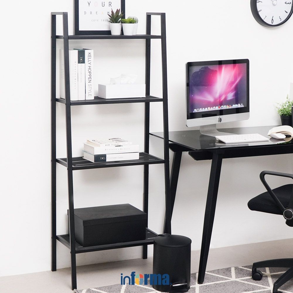 Jual Informa Libie Rak Besi 4 Tingkat - Hitam Storage Rack Metal Tempat ...