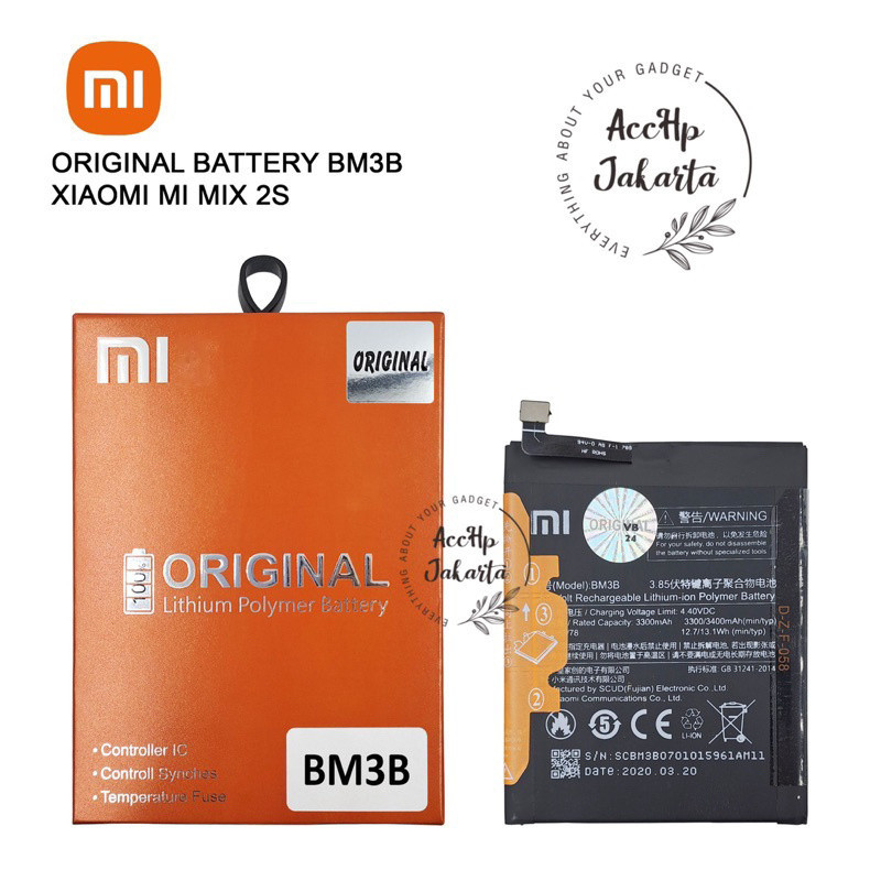 Jual Baterai Batre Xiaomi MI Mix 2S / BM 3B Batrai Batu Batrei BM3B Original 100% Distributor ...
